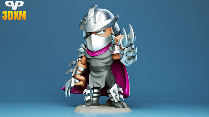 Shredder Chibi for 3D Printing STL 3D model 3D printable | CGTrader