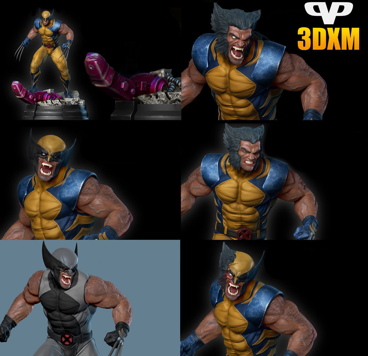 Wolverine for 3D Printing STL 3D model 3D printable | CGTrader