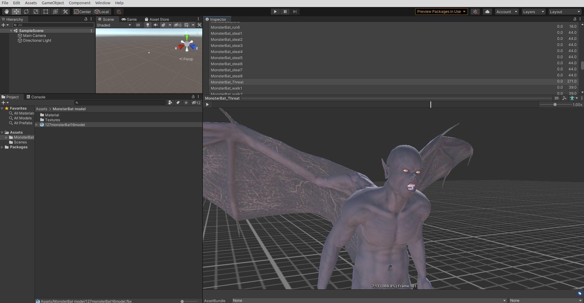 3D model Monster Bat VR / AR / low-poly | CGTrader