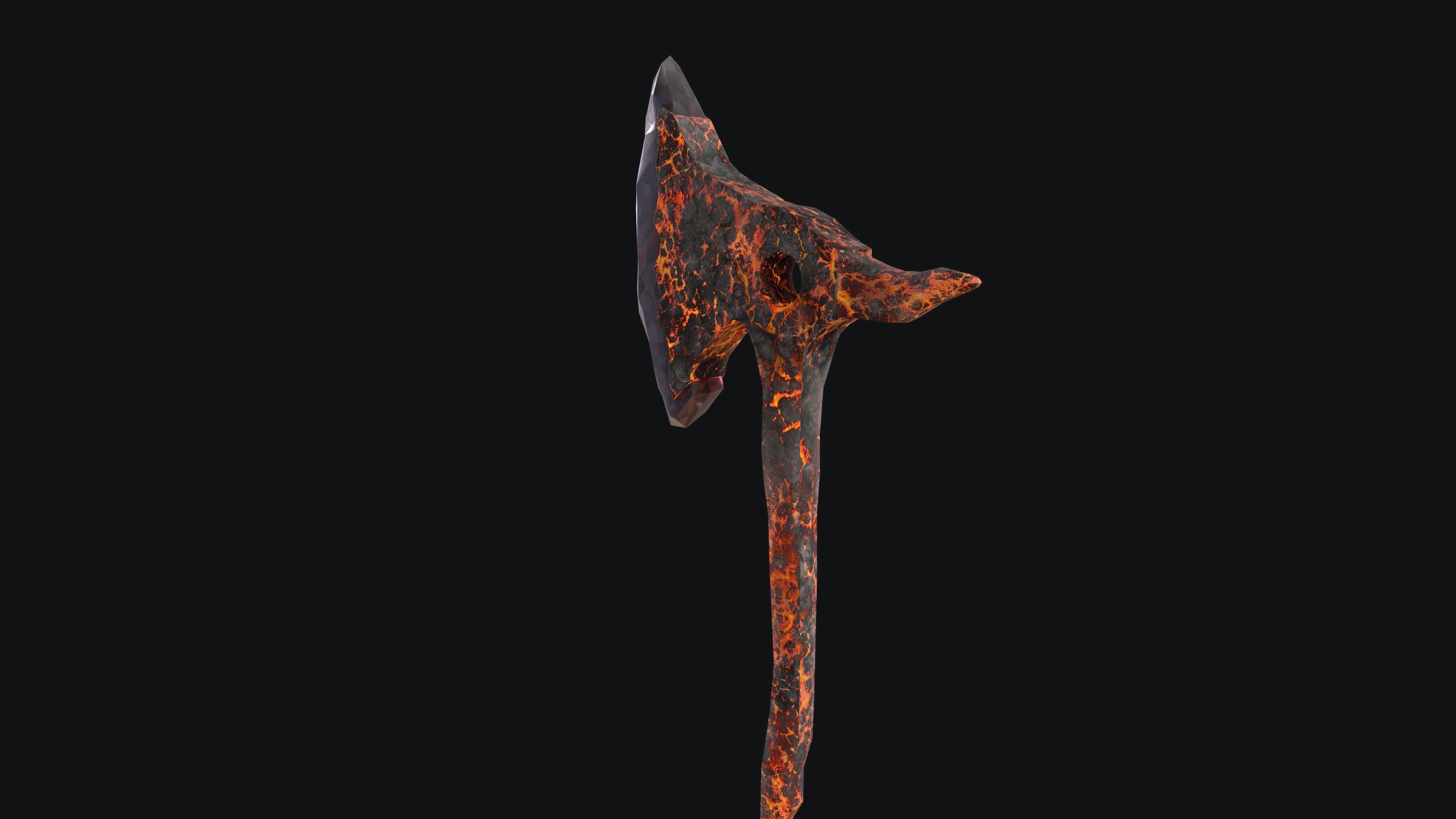 3D model Demon Axe VR / AR / low-poly | CGTrader