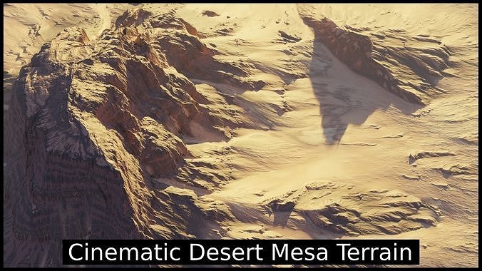 Cinematic Desert Mesa Terrains 3D model | CGTrader