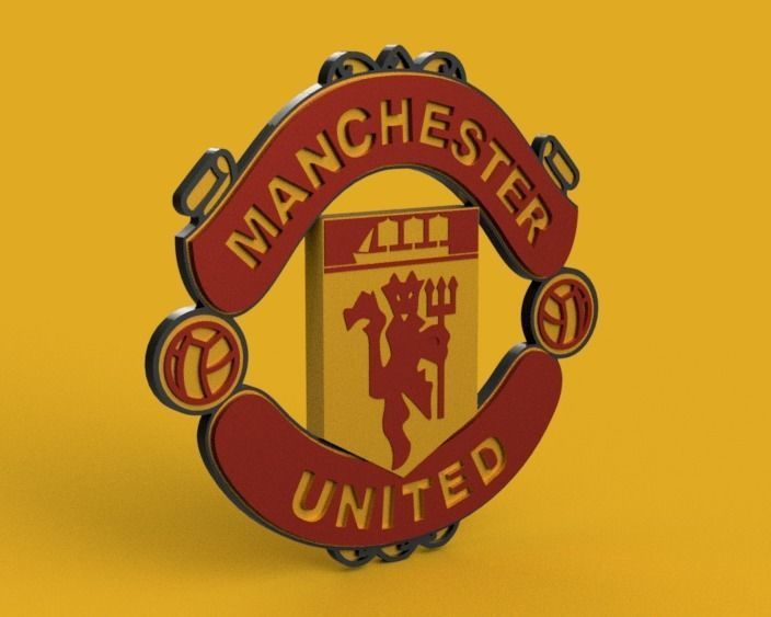 Manchester united football club emblem 3D model | CGTrader