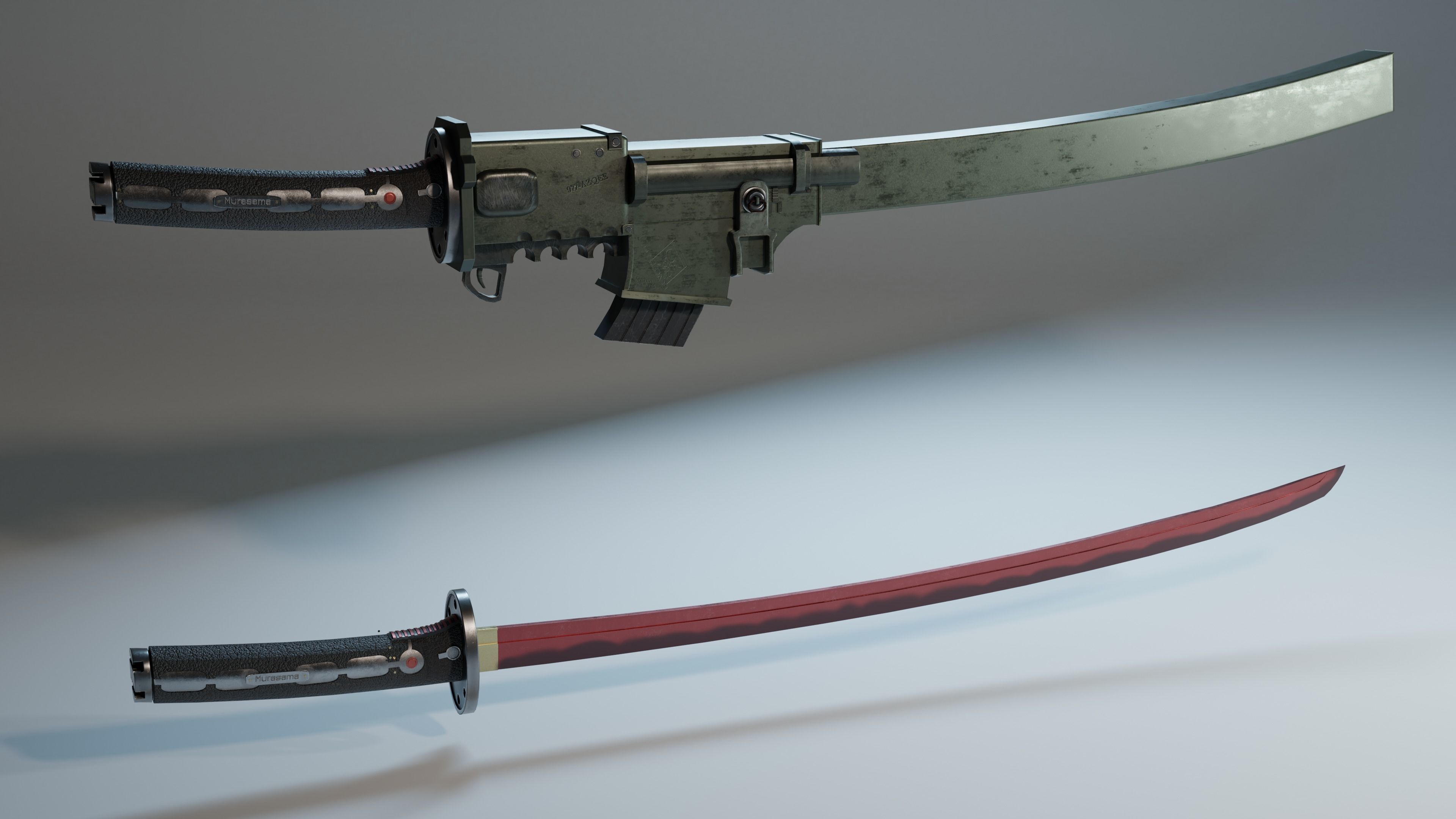 3D model Murasama- Metal gear rising Revengence VR / AR / low-poly ...