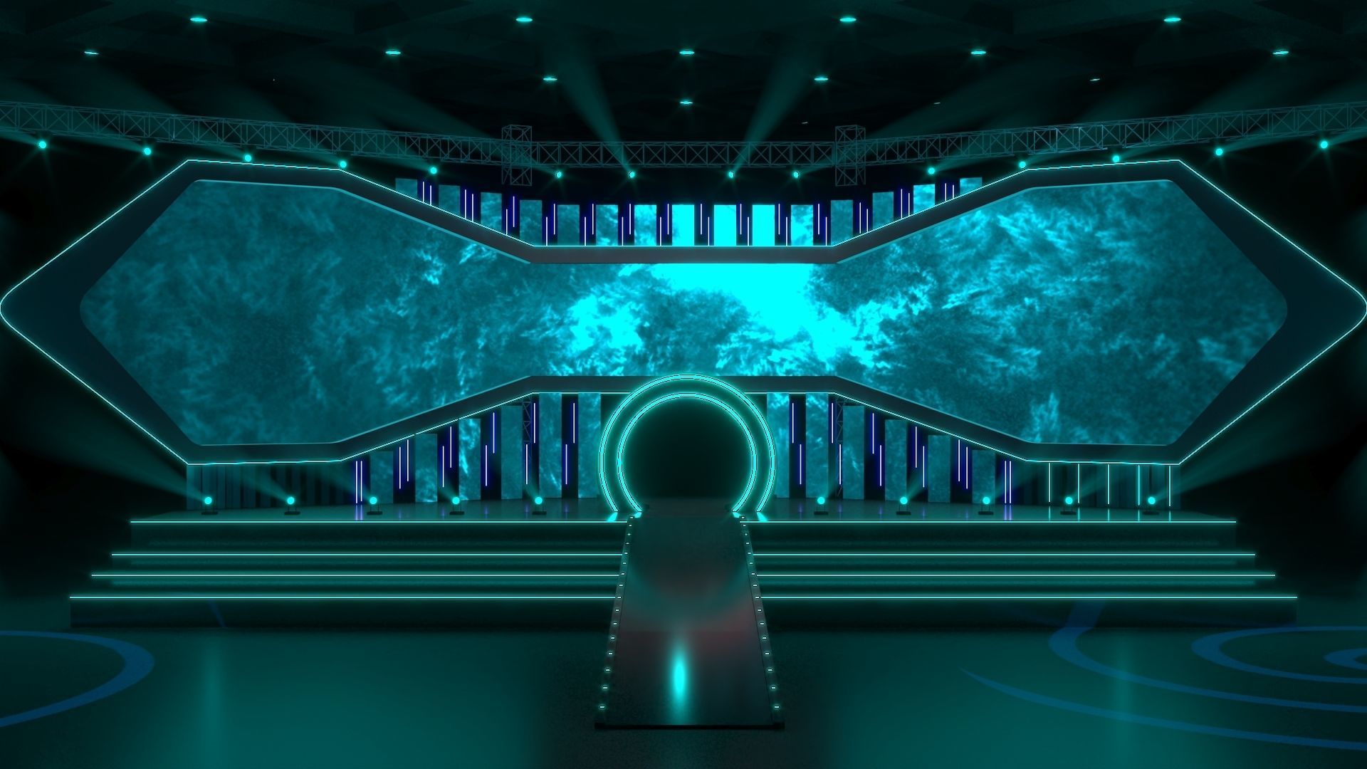 Virtual Stage 3D model | CGTrader