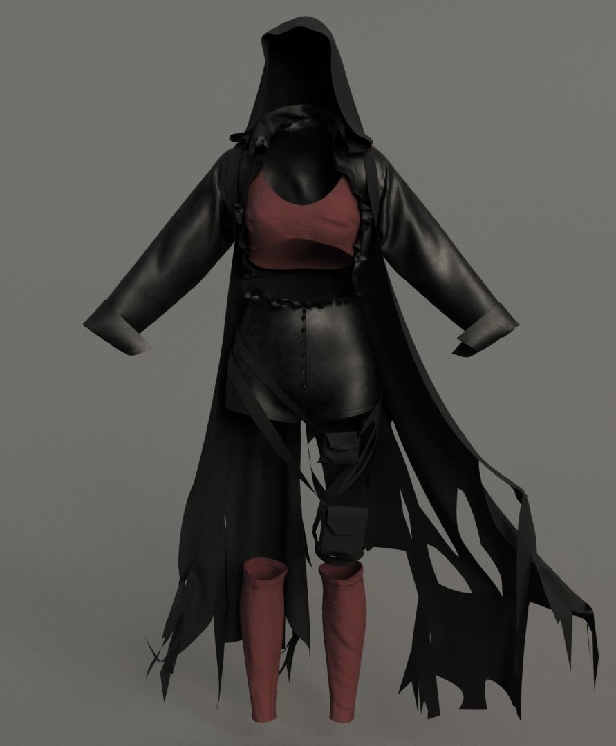 Anime Costume 3D model | CGTrader