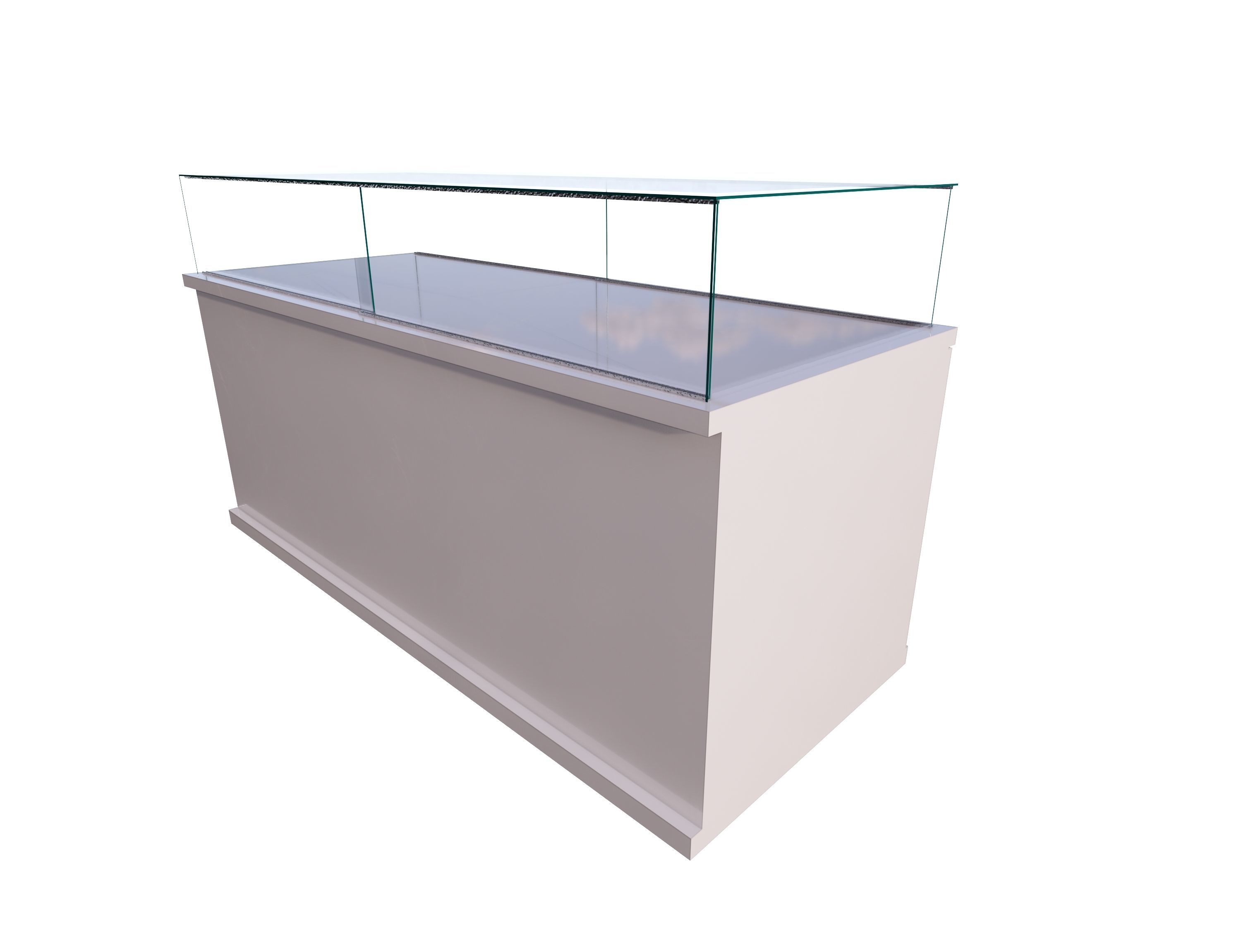 Glass Display Cabinet 3D model free 3D model 3D printable | CGTrader