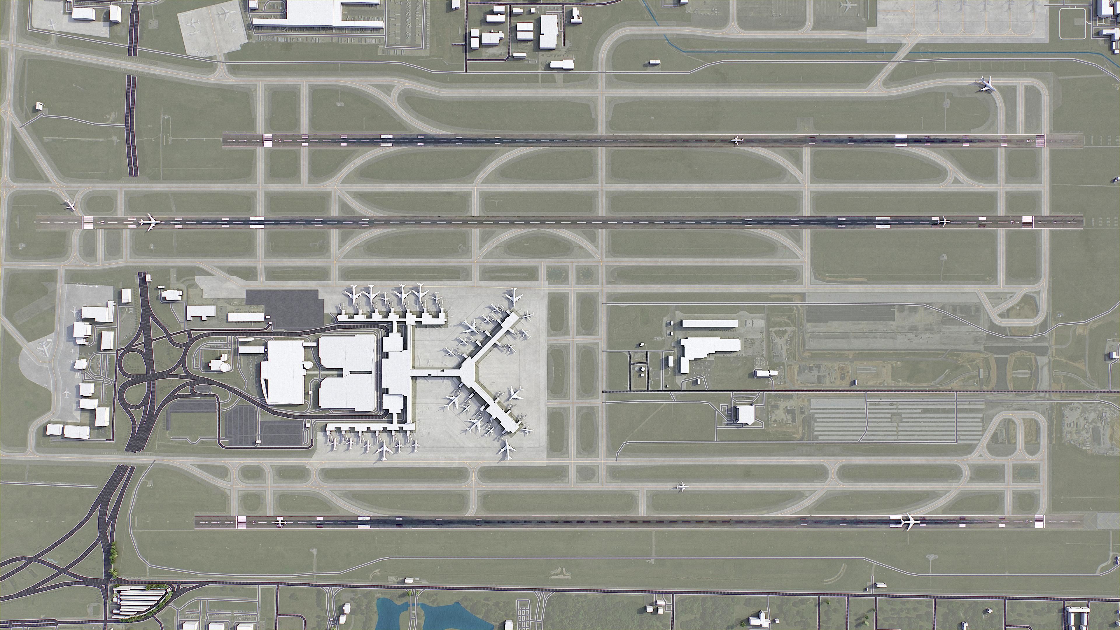 3D model Memphis Airport VR / AR / low-poly | CGTrader