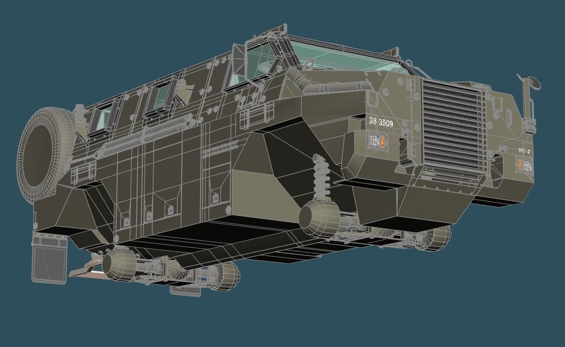 JGSDF MRAP Bushmaster 3D model | CGTrader