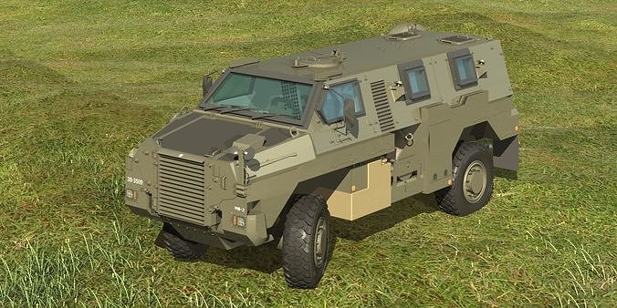 JGSDF MRAP Bushmaster 3D model | CGTrader
