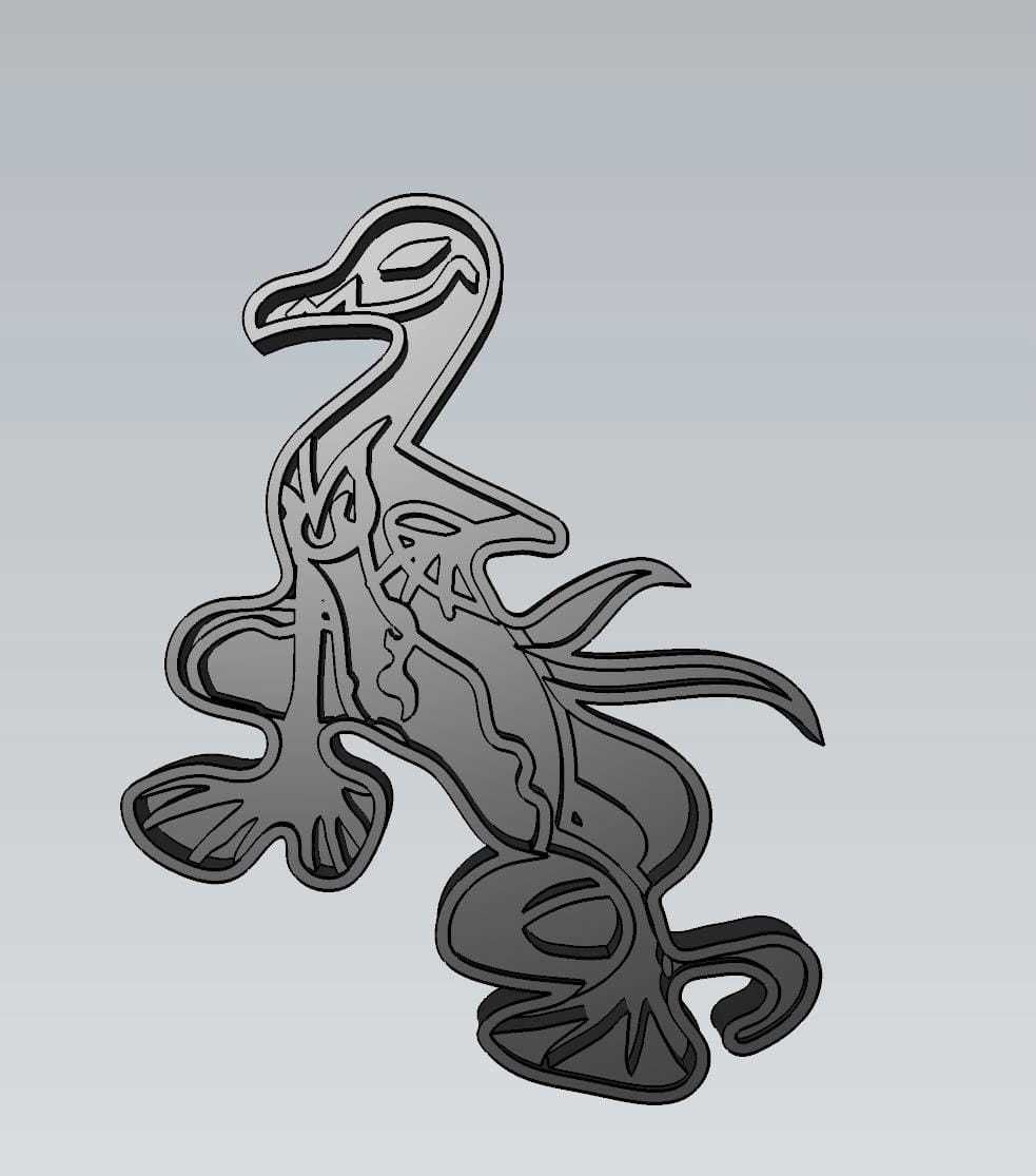 Amazing Pokemon Salazzle Cookie Cutter Stamp Cake Decorating 3D model ...