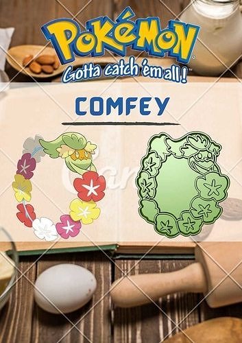 Amazing Pokemon Comfey Cookie Cutter Stamp Cake Decorating 3D model ...