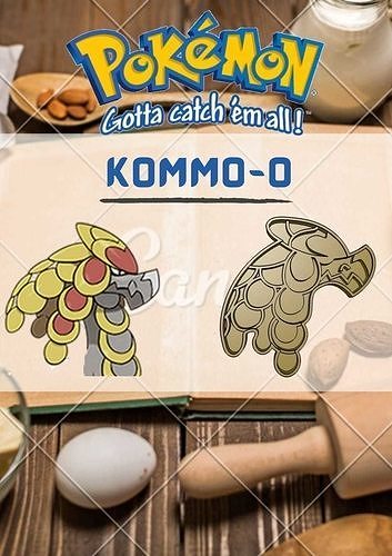 Amazing Pokemon Kommo-o Cookie Cutter Stamp Cake Decorating 3D model ...
