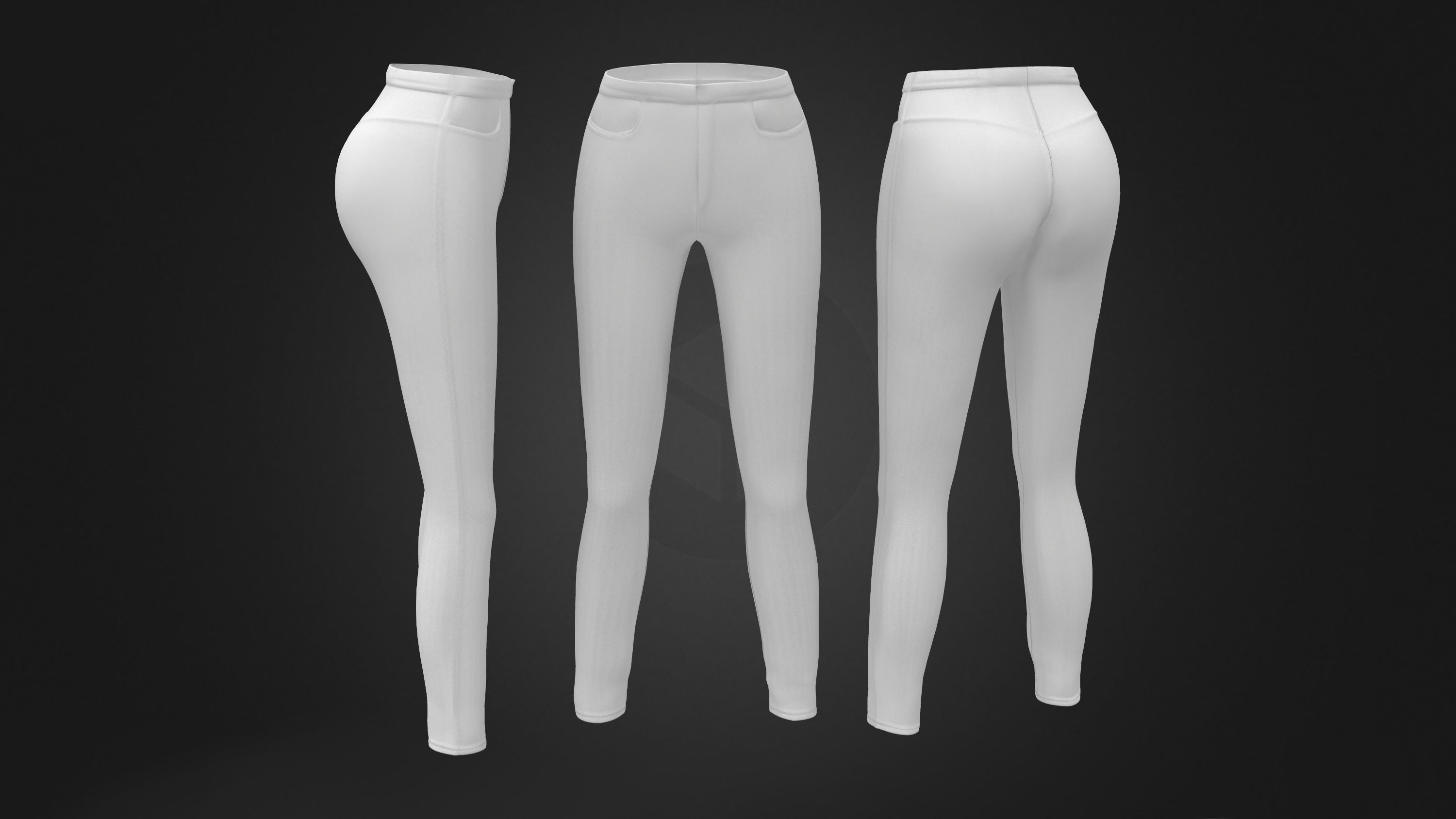 3D model Denim Jeans VR / AR / low-poly | CGTrader
