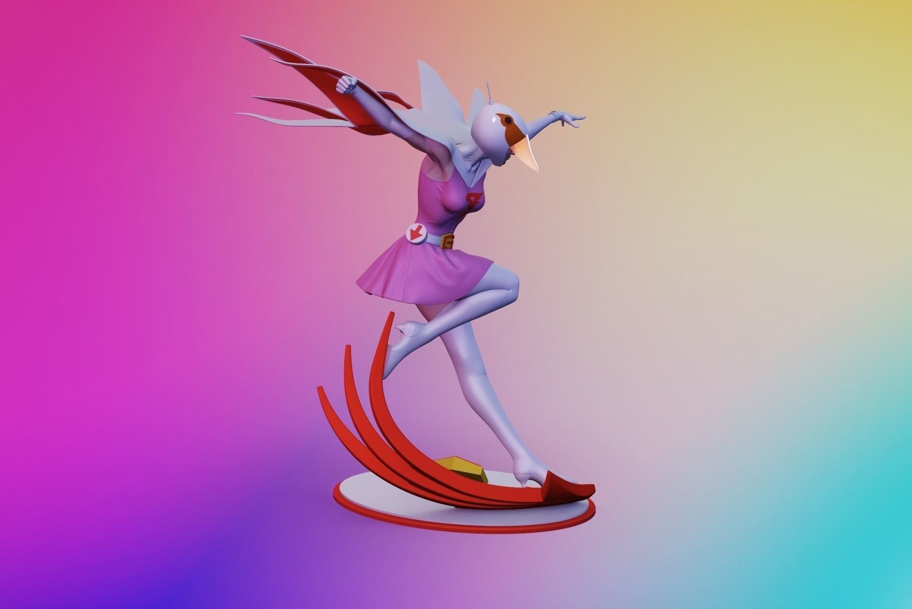 G-Force - Gatchaman - Swam Princess 3D model 3D printable | CGTrader