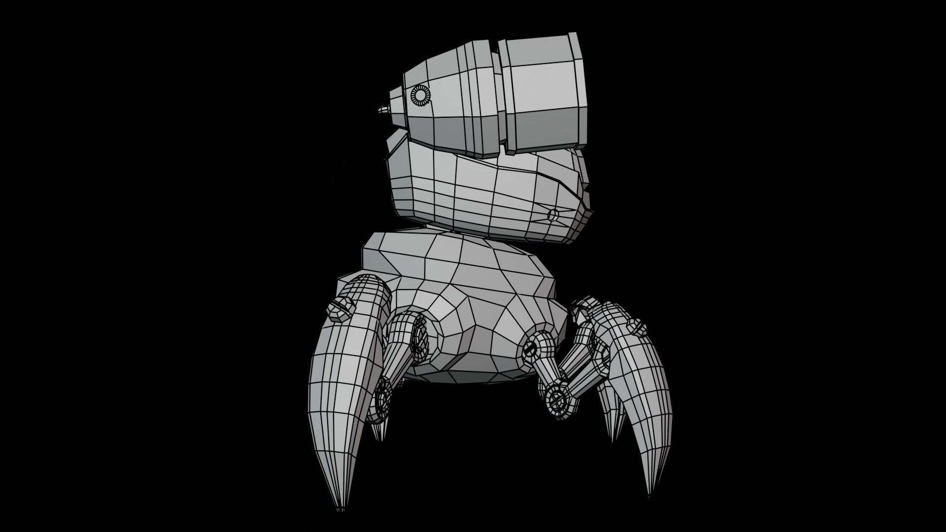 3D model Spider Cartoon Robot VR / AR / low-poly | CGTrader