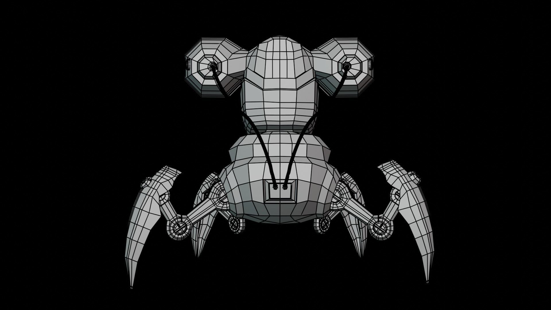 3D model Spider Cartoon Robot VR / AR / low-poly | CGTrader