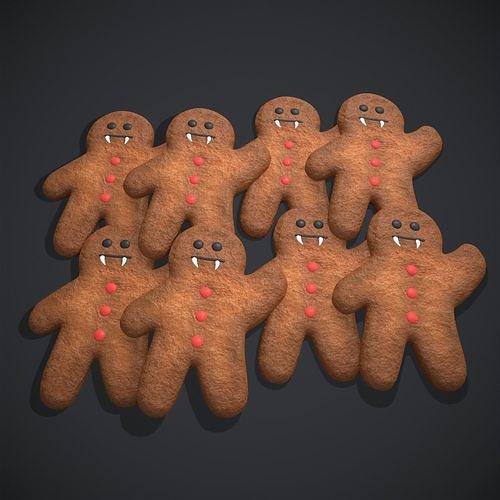 3D model Evil Ginger Bread Man VR / AR / low-poly | CGTrader