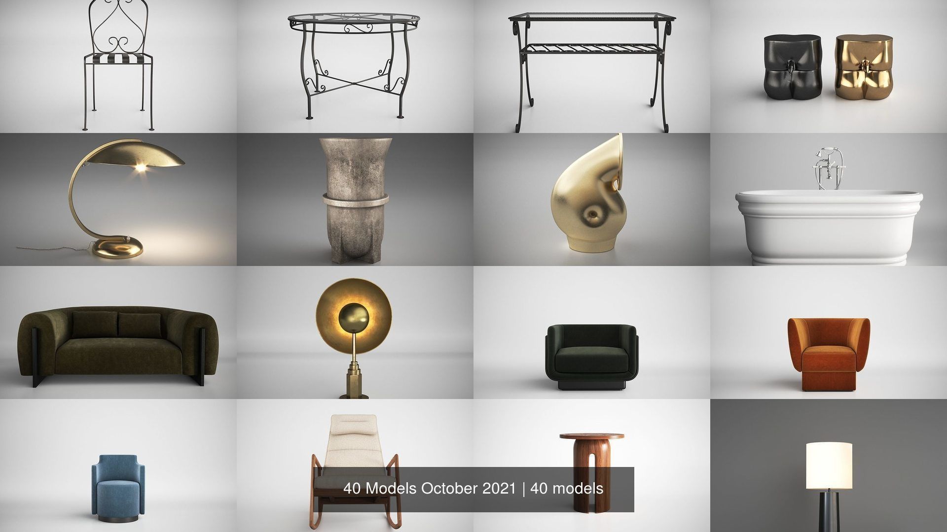 40 Models October 2021 3D Model Collection | CGTrader