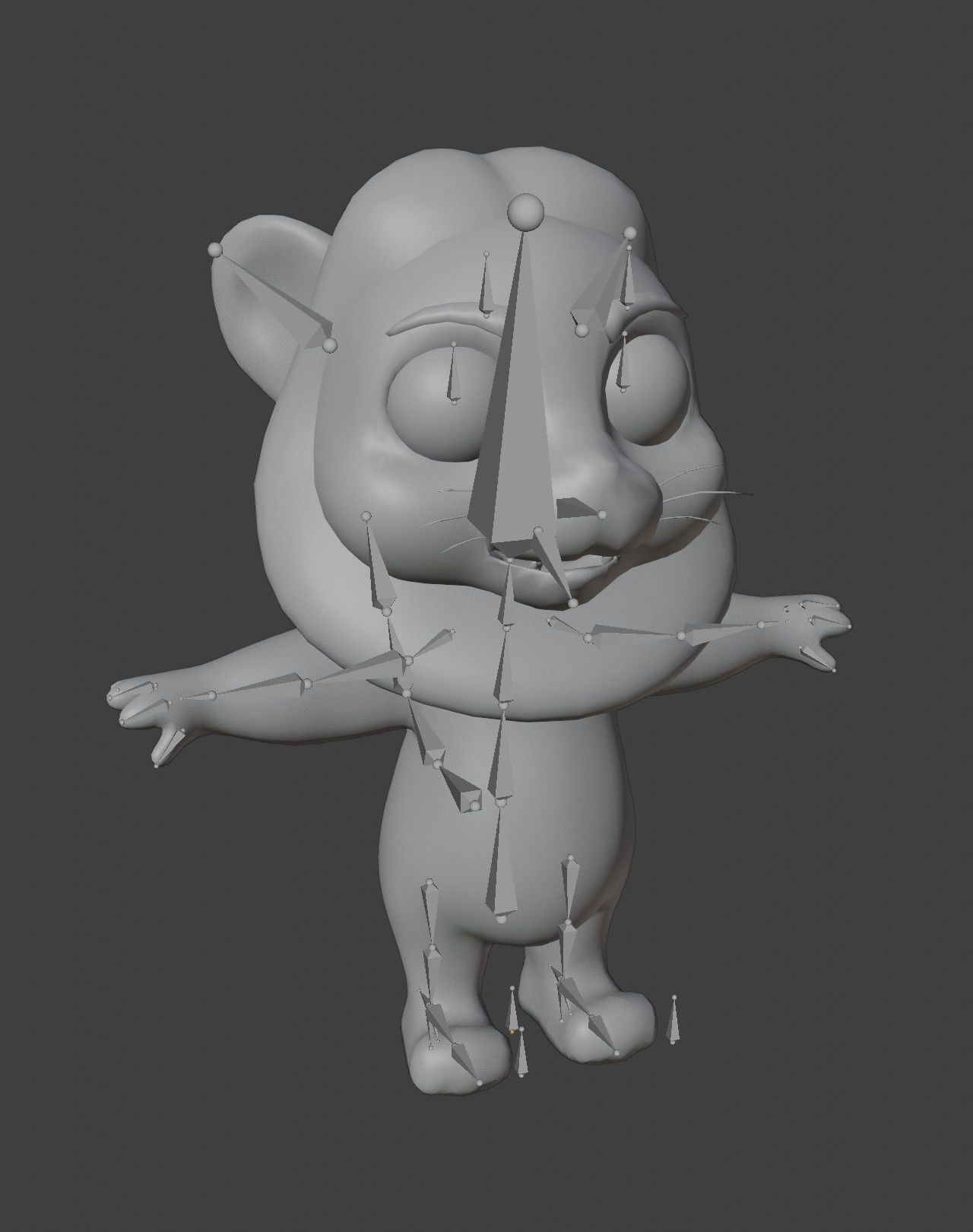 3D model Cartoon Lion Rigged Base Mesh 3D Model VR / AR / low-poly ...