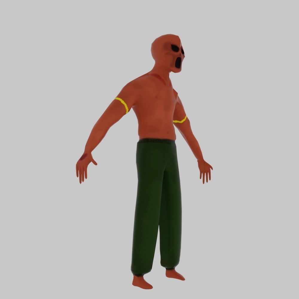 3D model Monster animals low-poly game ready low-poly 3D model VR / AR ...
