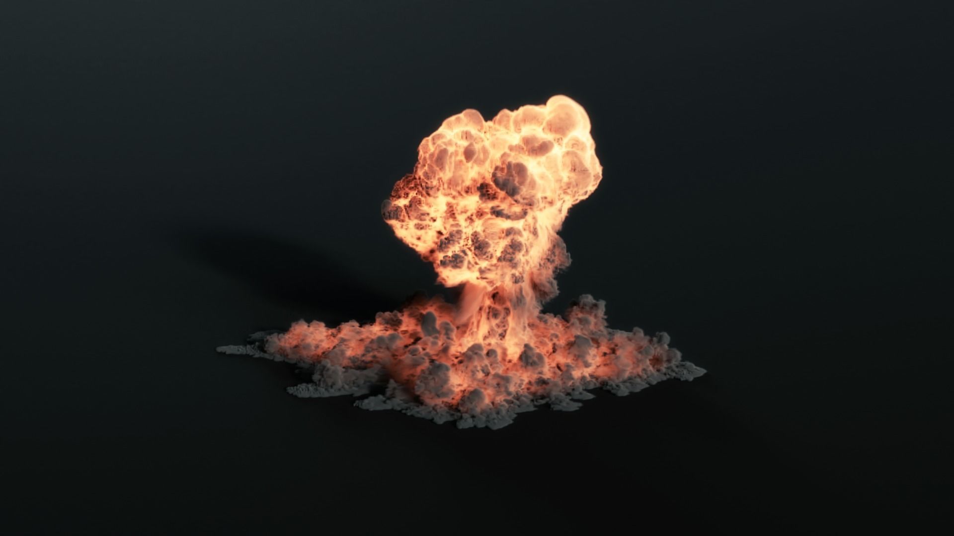 Big explosion 3D model animated | CGTrader