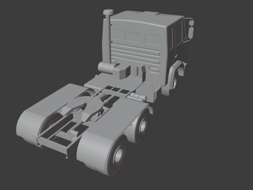 Tractor unit 3D model | CGTrader