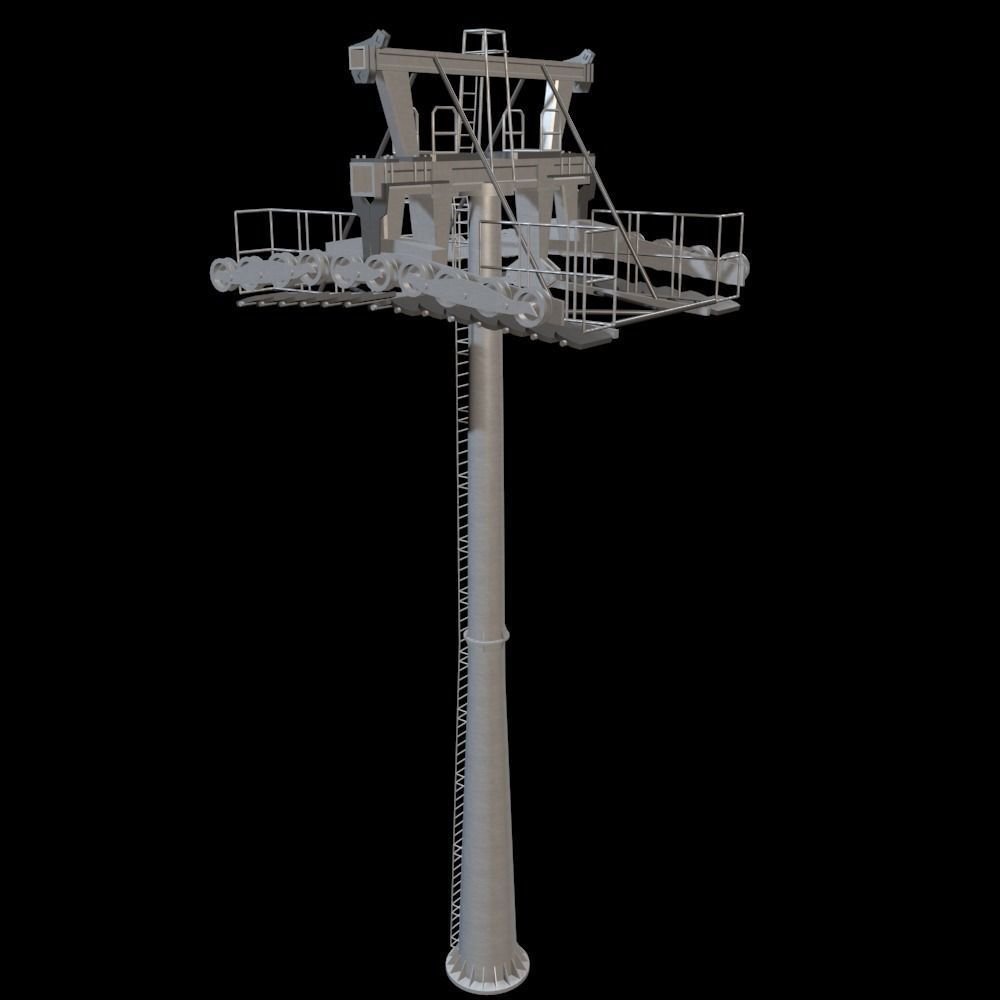 3D model Ropeway Tower VR / AR / low-poly | CGTrader