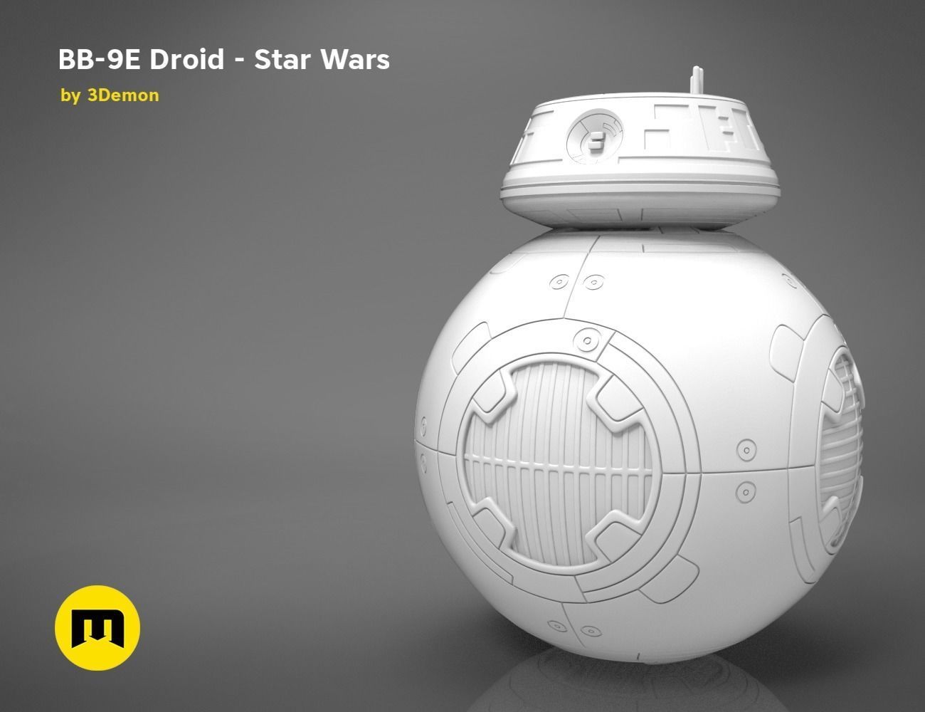 BB-9E Droid - Star Wars 3D model 3D printable | CGTrader