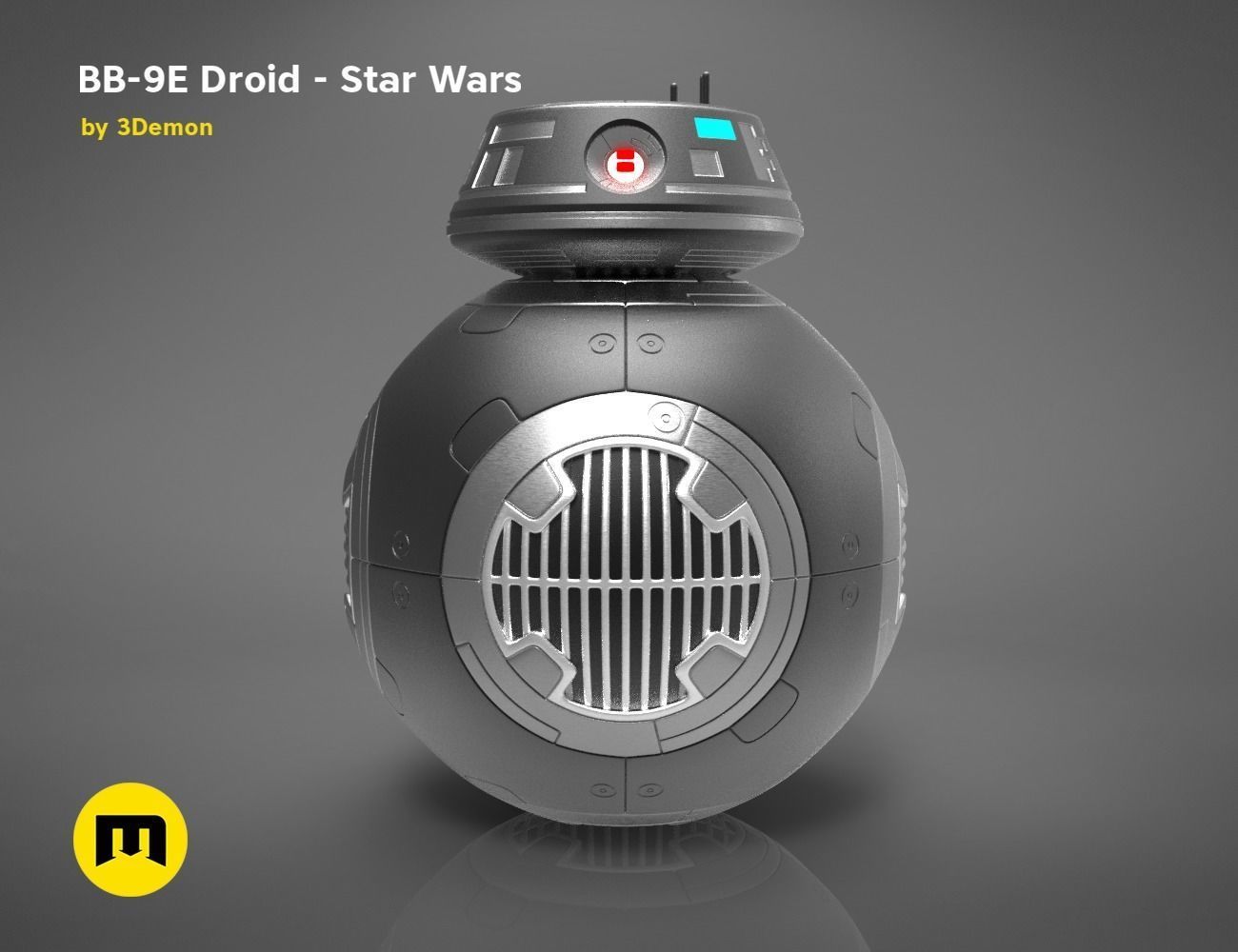 BB-9E Droid - Star Wars 3D model 3D printable | CGTrader