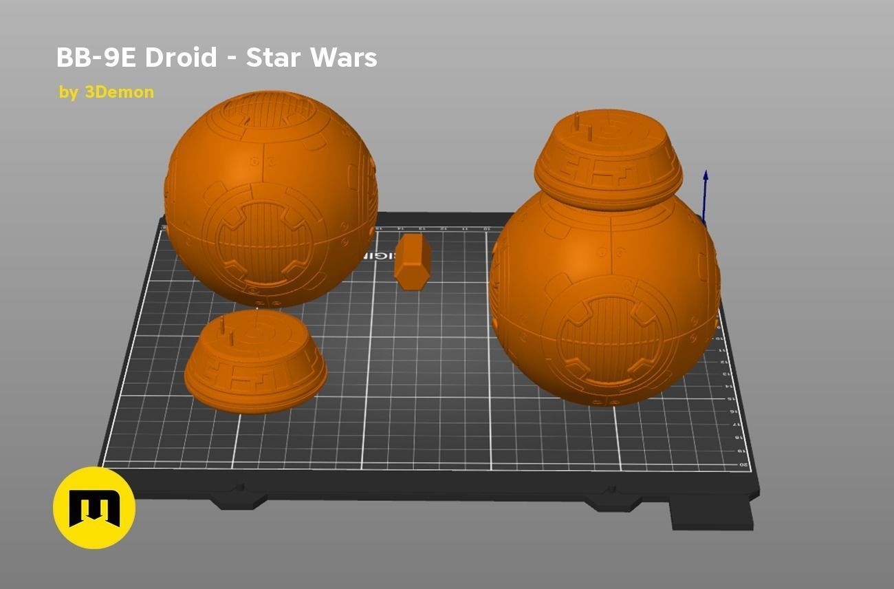 BB-9E Droid - Star Wars 3D model 3D printable | CGTrader
