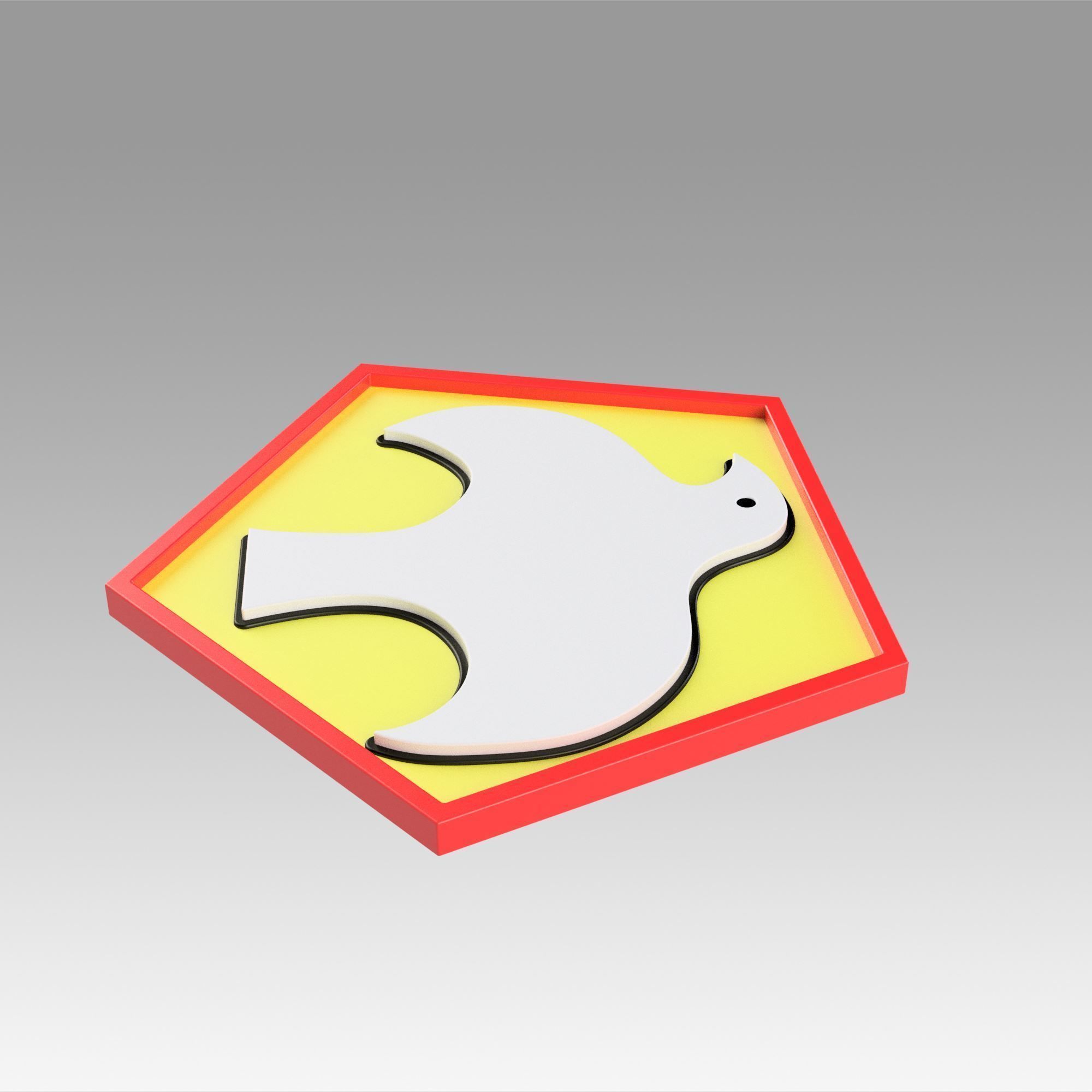 Peacemaker logo Emblem 3D model 3D printable | CGTrader