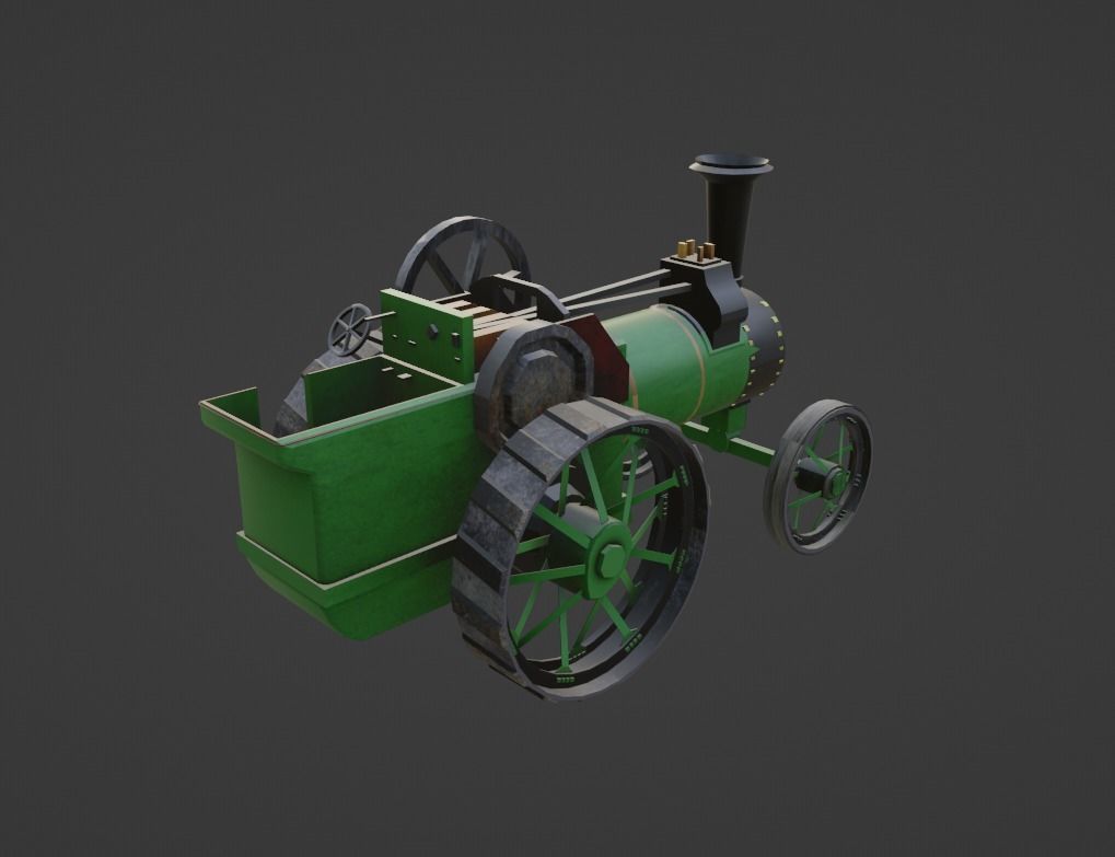 3D model Burrell Traction Engine VR / AR / low-poly | CGTrader