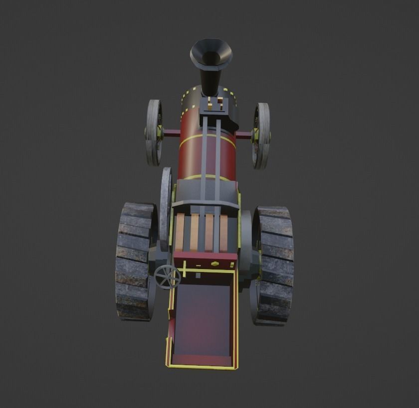 3D model Burrell Traction Engine VR / AR / low-poly | CGTrader