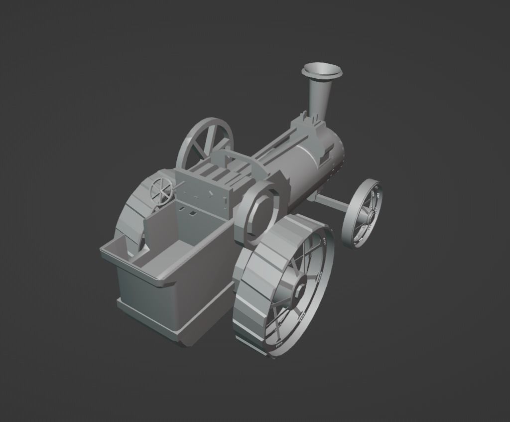 3D model Burrell Traction Engine VR / AR / low-poly | CGTrader