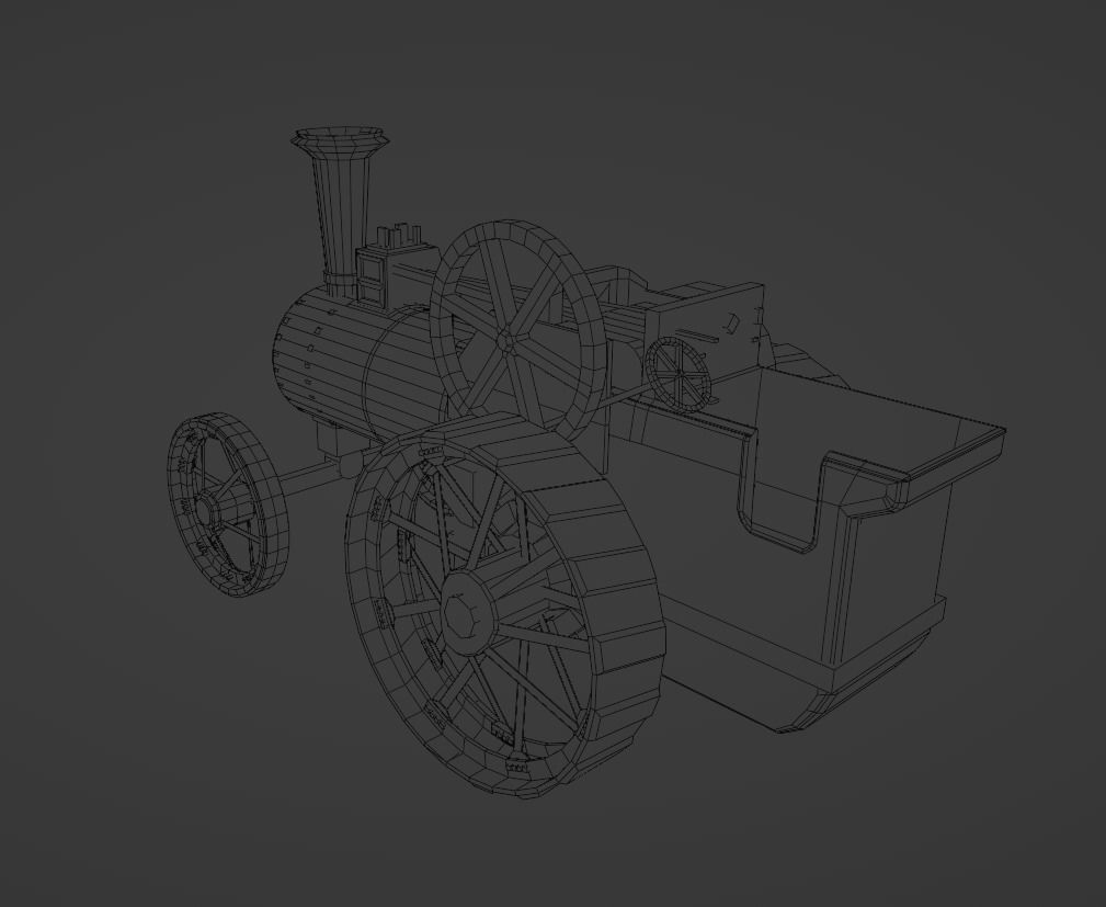 3D model Burrell Traction Engine VR / AR / low-poly | CGTrader