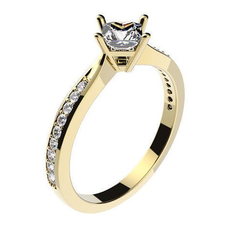 Solitaire Square 4x4 3D model 3D printable | CGTrader