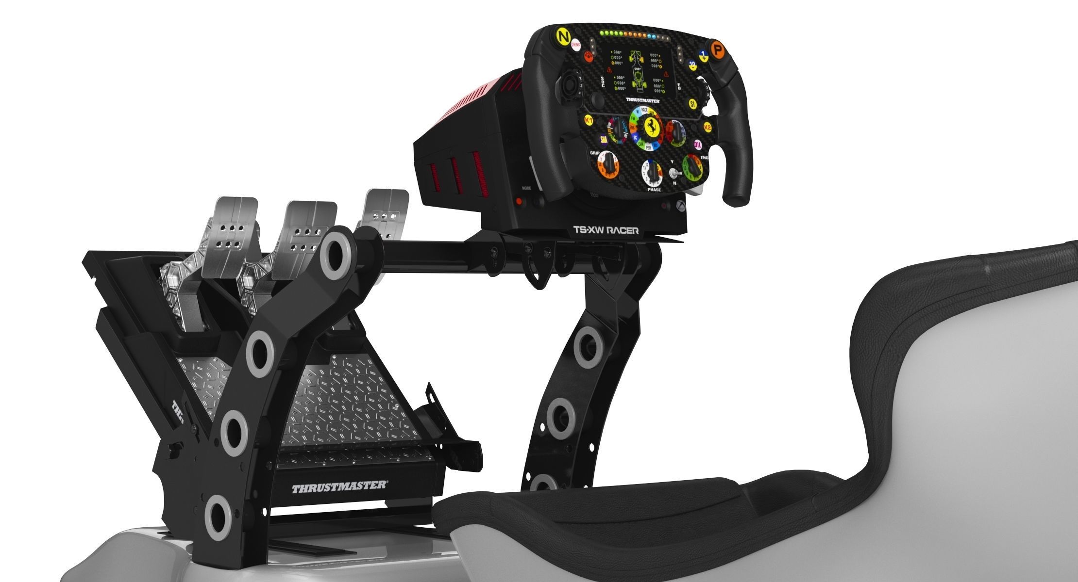RSeat Formula V2 Racing Simulator Cockpit Triple Display 3D model ...