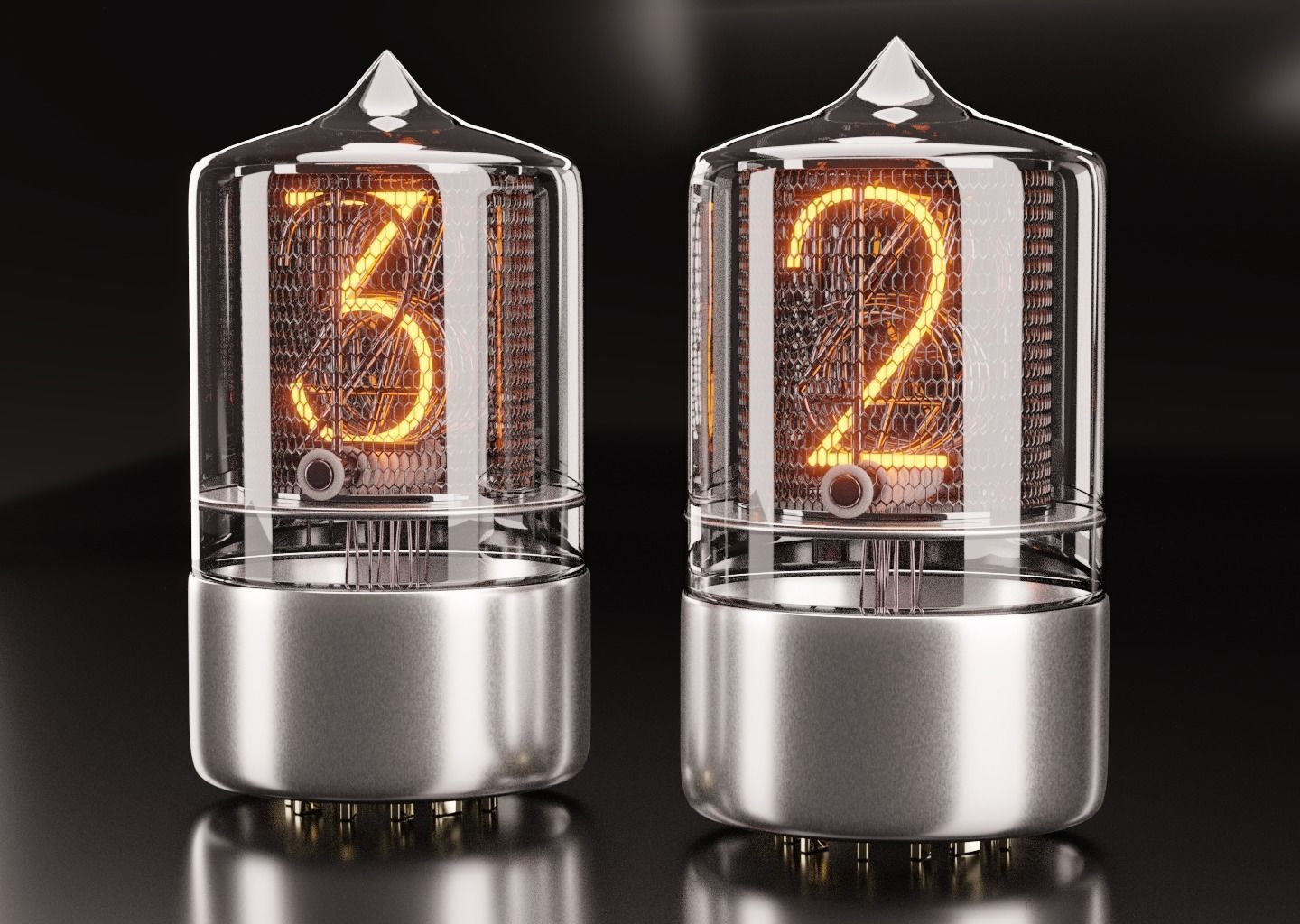 Gas-discharge indicator free 3D model | CGTrader