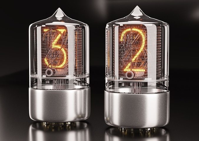 Gas-discharge indicator free 3D model | CGTrader