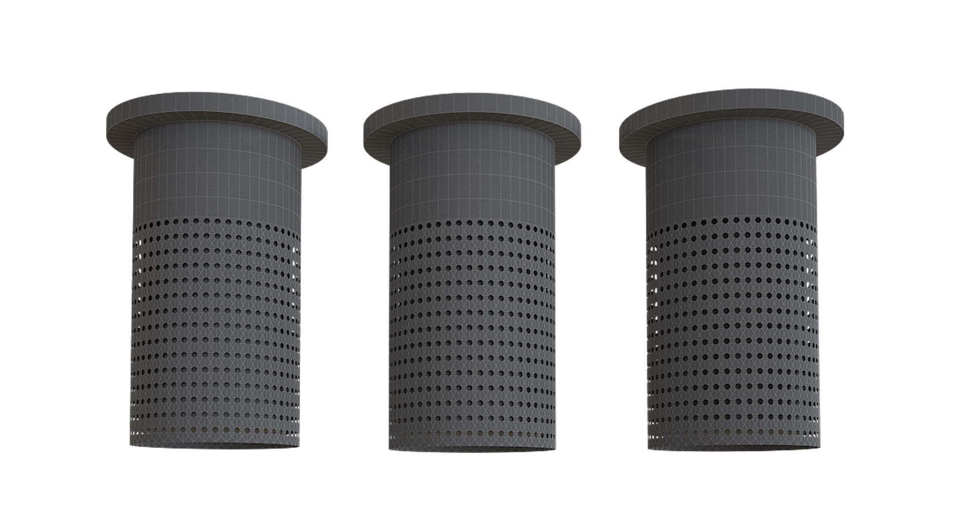 Precision Short Monopoint Flush Mount 3D model | CGTrader