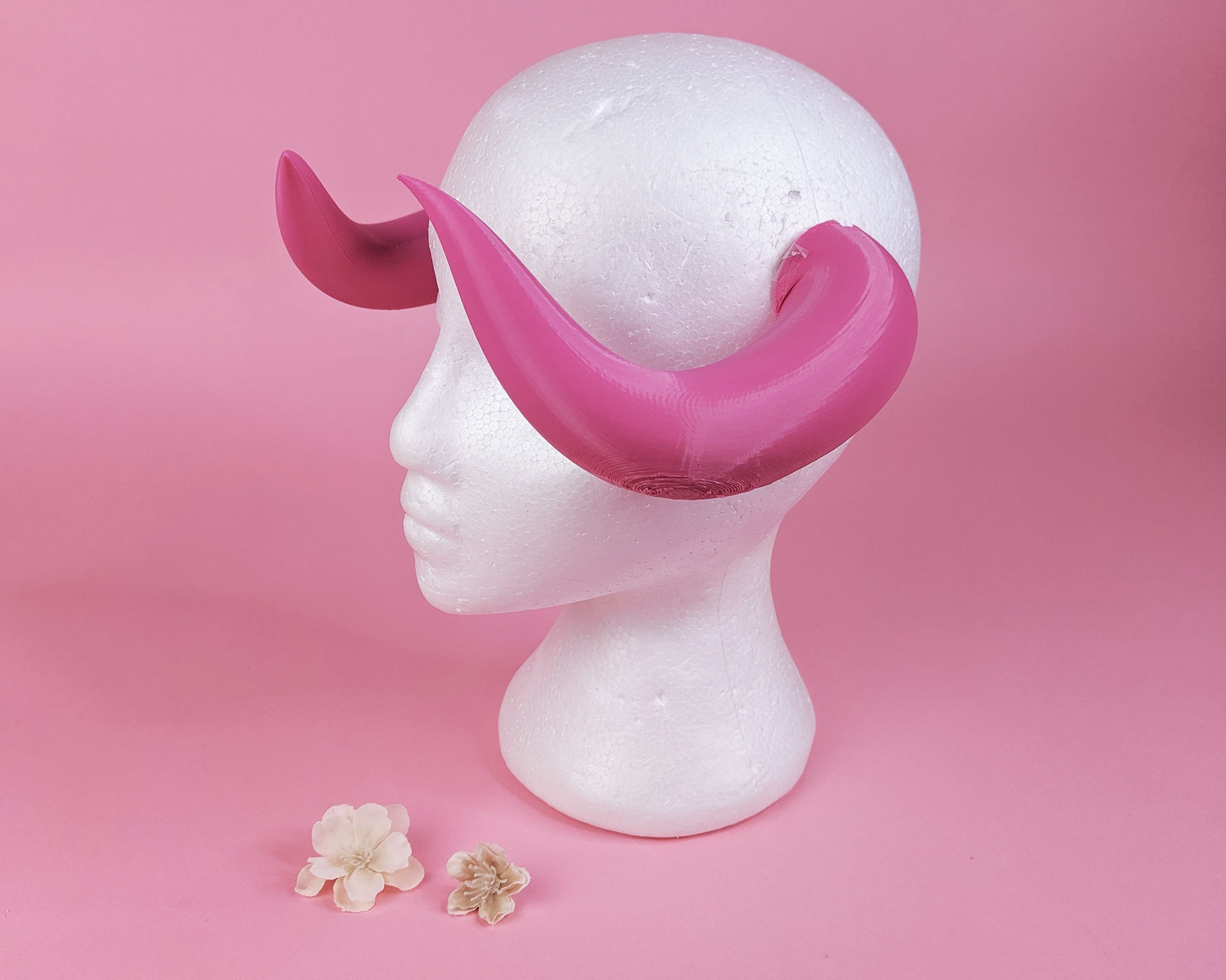 Overlord Albedo Succubus Demon Cosplay Horns 3d Model STL File 3D model ...