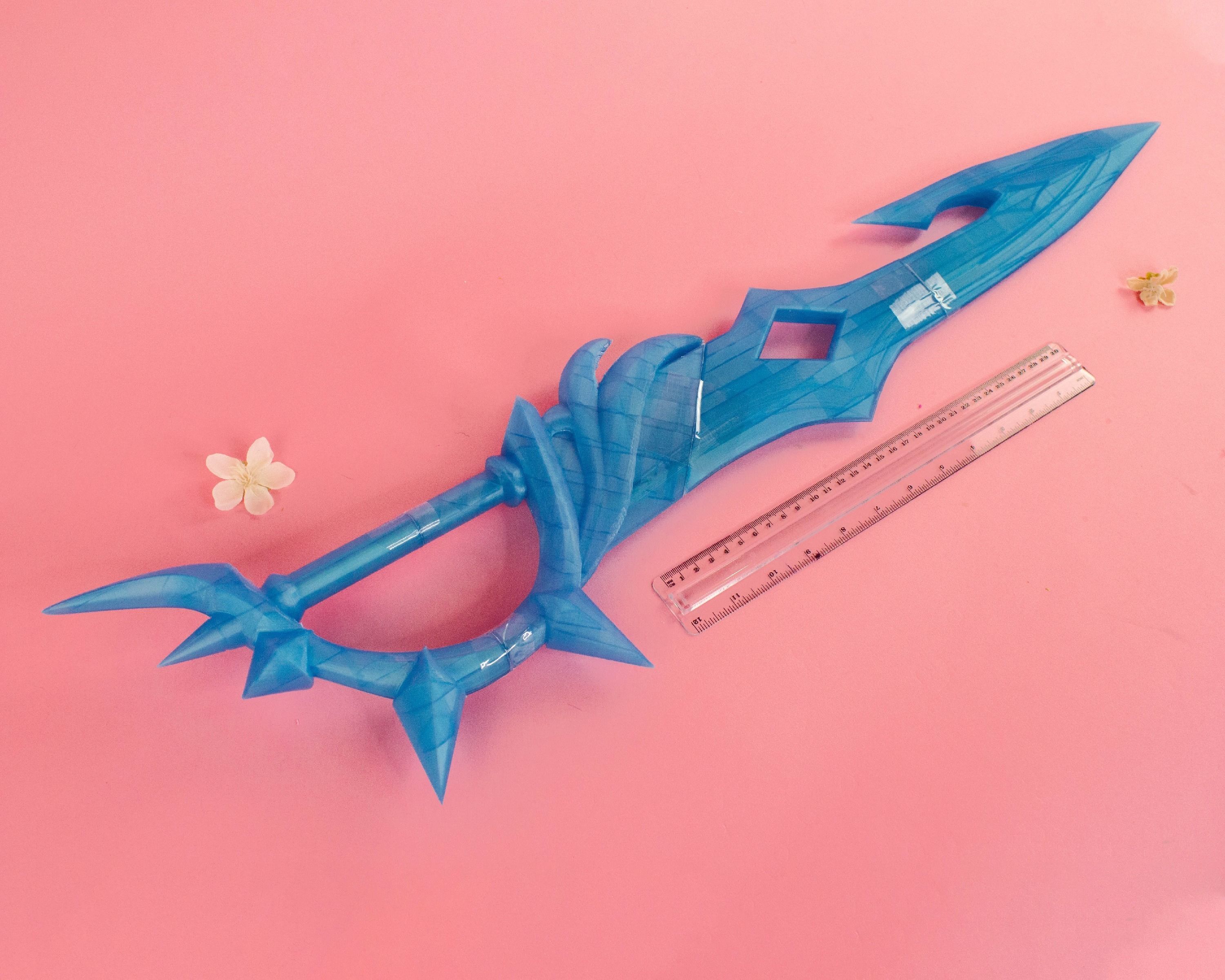 Genshin Impact Tartaglia Childe Water Blade Cosplay Sword 3D model 3D ...