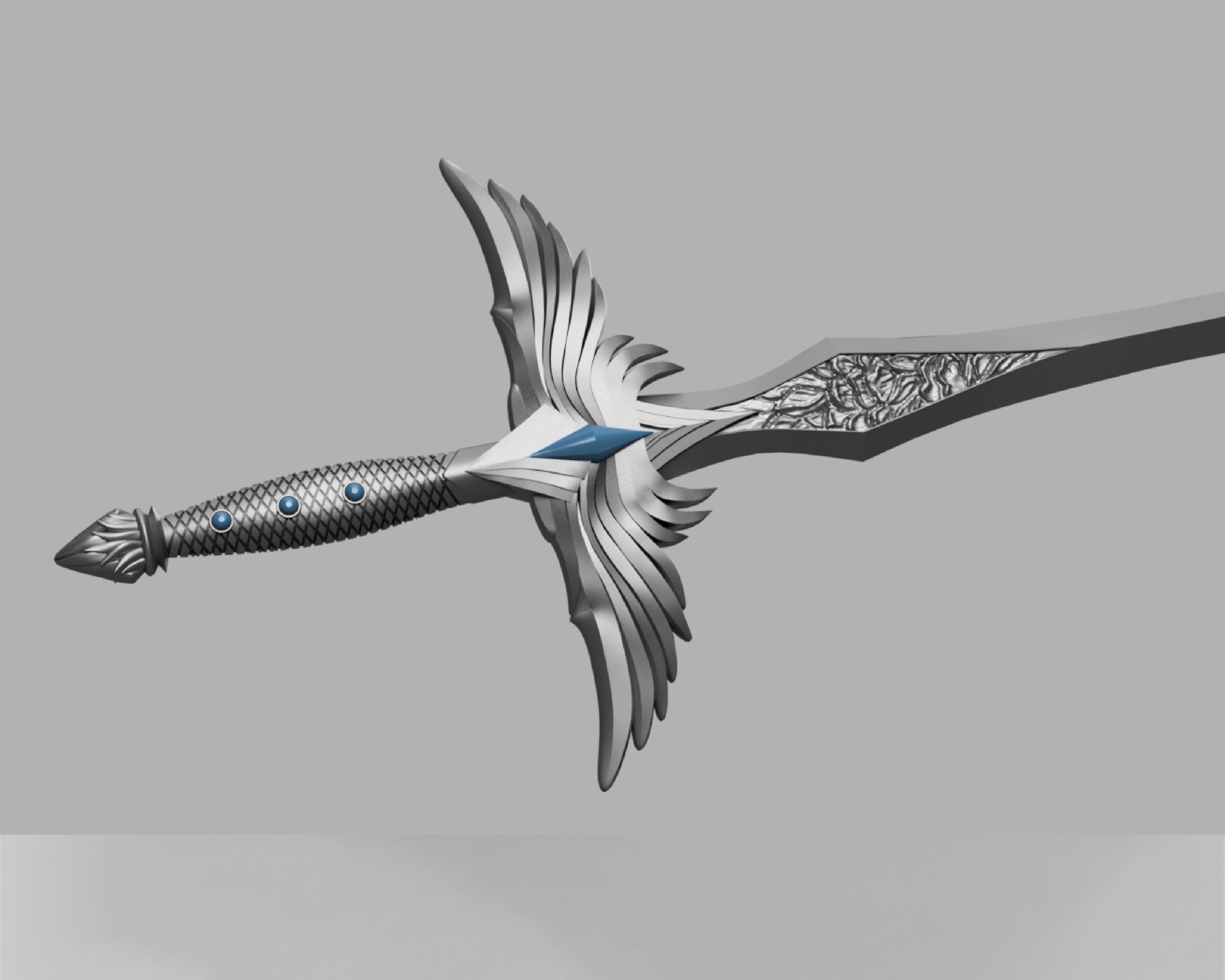 Critical Role DnD Holy Avenger 4 5 ft long Cosplay Sword 3D model 3D ...