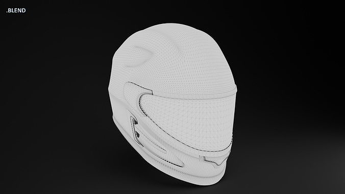 Base Mesh Helmet Full Face 3D Model 3D model | CGTrader