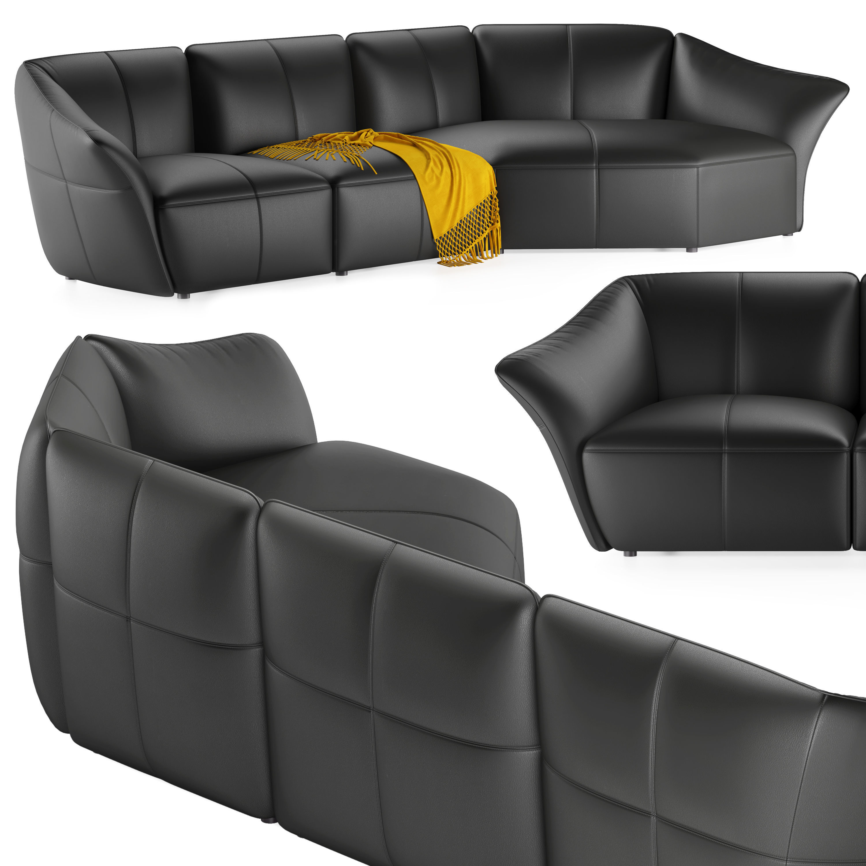 sofa Natuzzi Italia TIMELESS 2 3D model | CGTrader