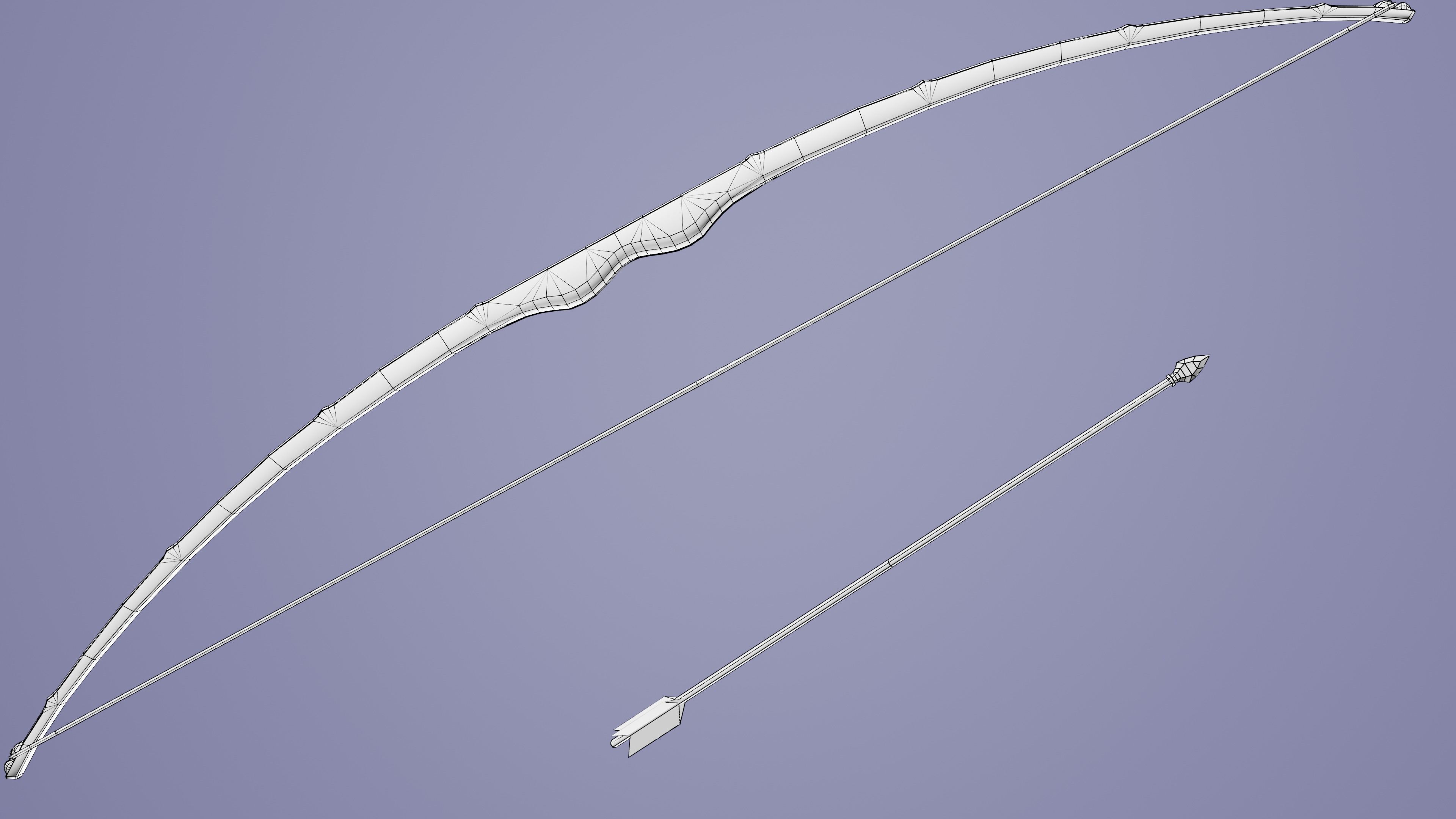 3D model Bow with bamboo backing VR / AR / low-poly | CGTrader