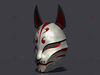 Aragami 2 Mask - Kitsune Mask - Halloween Cosplay 3D model 3D printable ...