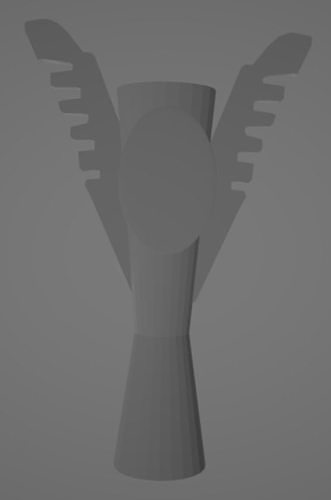 Throphy trophy with wings 3D model | CGTrader
