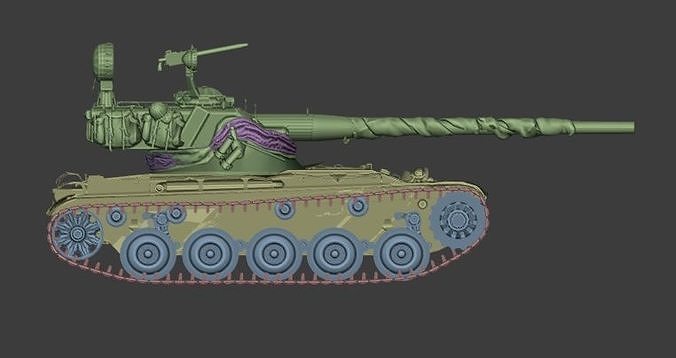 AMX 13 105 TANK 3D model 3D printable | CGTrader