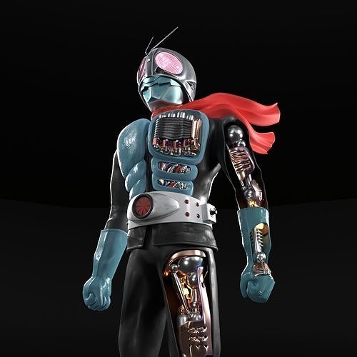 Kamen Rider Version 1 Original X-ray 3D model | CGTrader